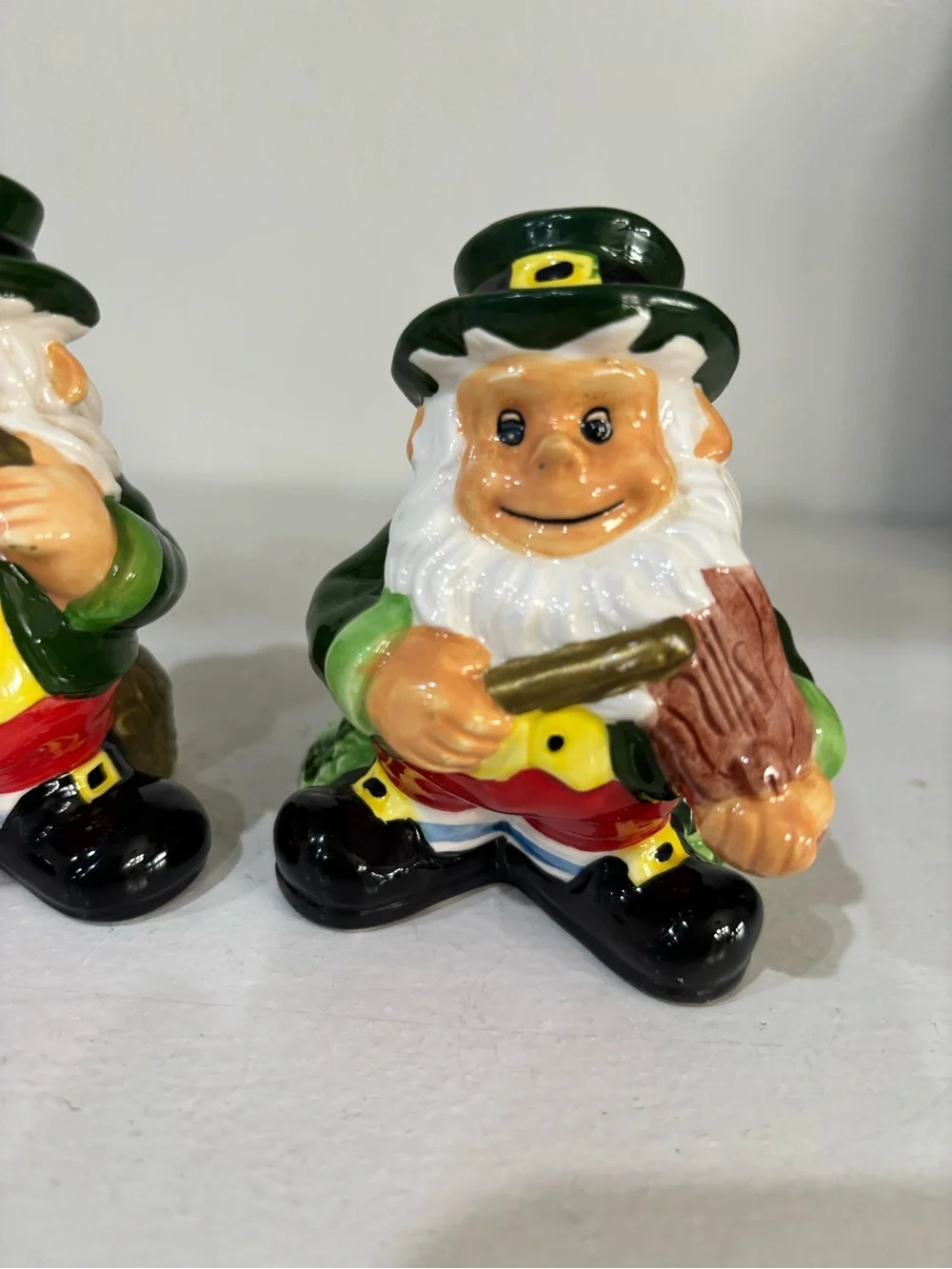 Kitchen | Vintage Ceramic Leprechauns Irish St Patricks Salt And Pepper ...